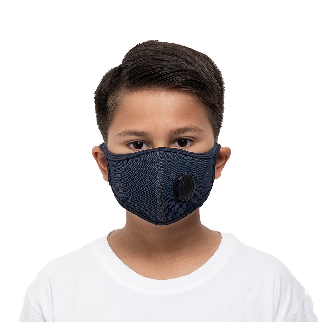 Jual ZULU Sports Mask N95 Kids (Herringbone Blue) | Shopee Indonesia