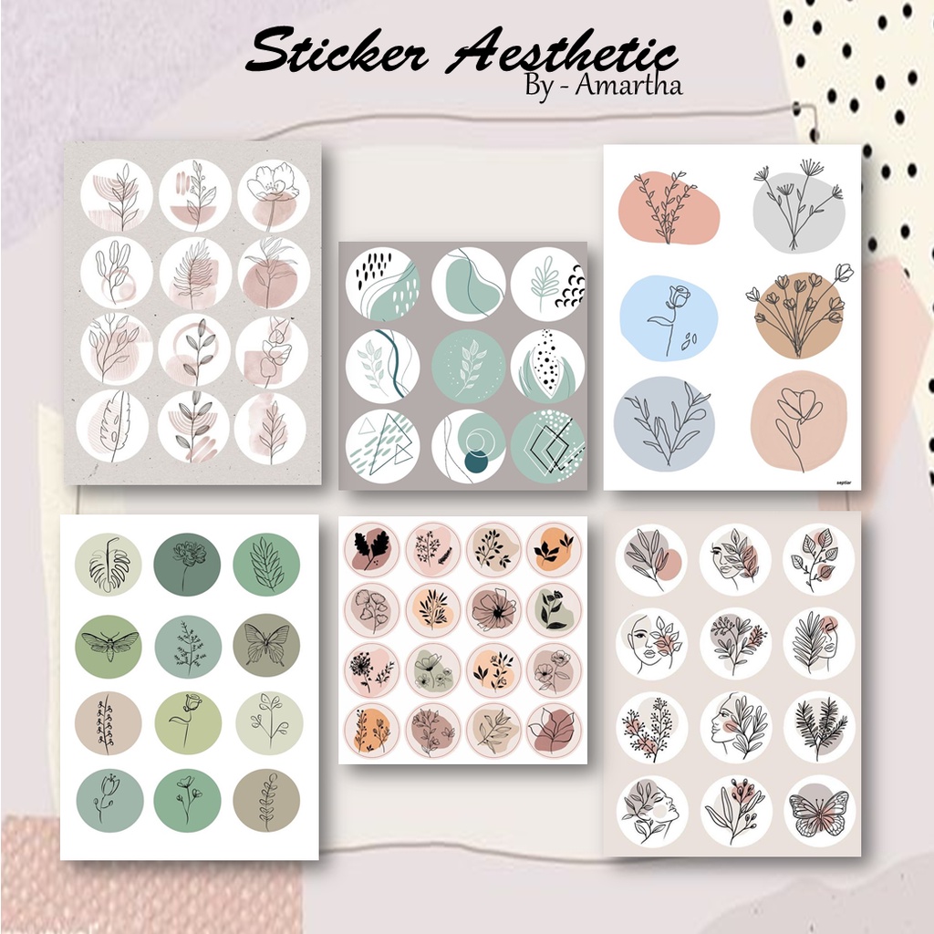 Jual sticker aesthetic tumblr pastel by Amartha | Shopee Indonesia