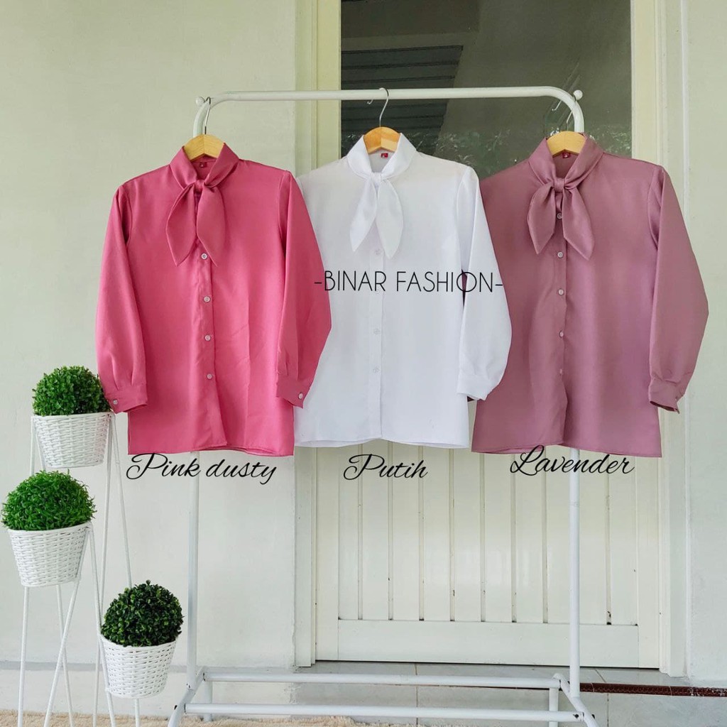 Jual TM 07- COD Kemeja wanita hem atasan remaja cewek L ld 100cm ...