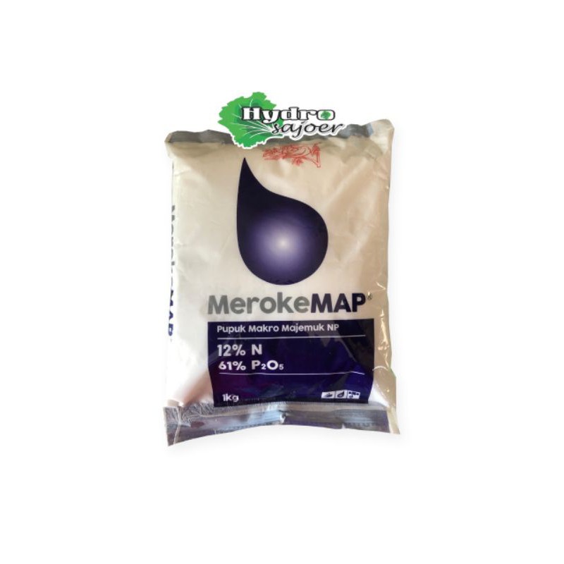 Jual PUPUK MEROKE MAP 1 KG KEMASAN PABRIK HIDROPONIK MONO AMONIUM ...