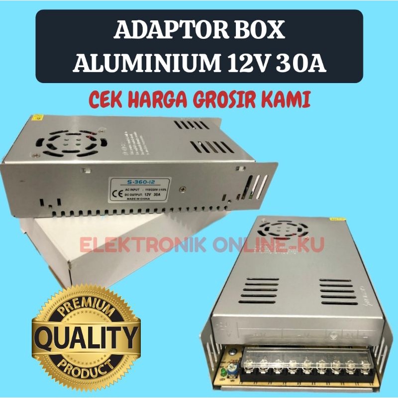 Jual POWER SUPPLY 12V 30A SWITCHING ADAPTOR JARING BESI | Shopee Indonesia