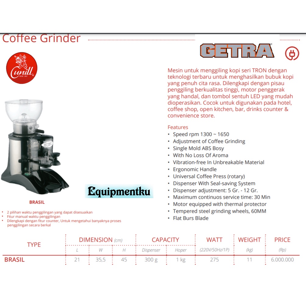 Jual COFFEE GRINDER GETRA BRASIL | Shopee Indonesia