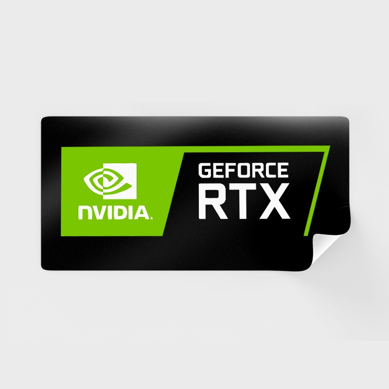 Jual Stiker NVIDIA GEFORCE RTX Satuan Anti Air | Shopee Indonesia