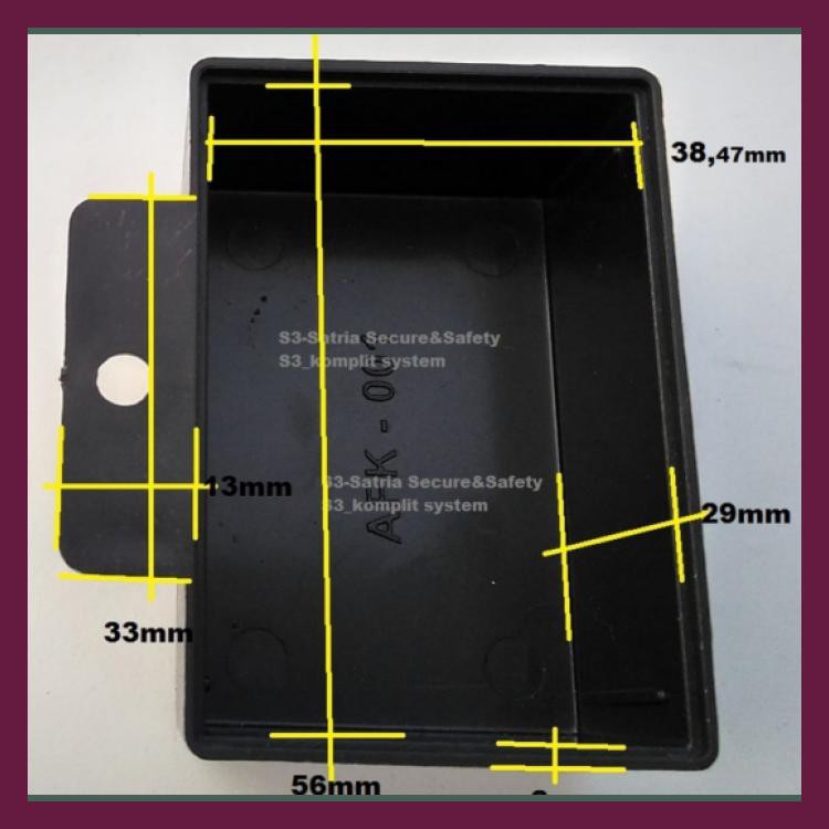 Jual ELECTRONIC BOX PROJEK / BOX PLASTIK HITAM 1 KUPING / CASING DRIVER ...