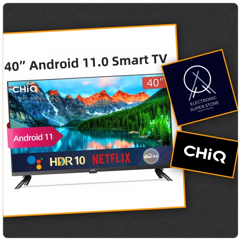 Jual TV LED 40INCH CHIQ L40G7P ANDROID 11 DIGITAL SMART TV FHD FRAMELESS DESIGN | Shopee Indonesia