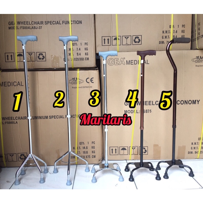 Jual Tongkat Kaki 3 atau 4 Merk GEA Original | Shopee Indonesia