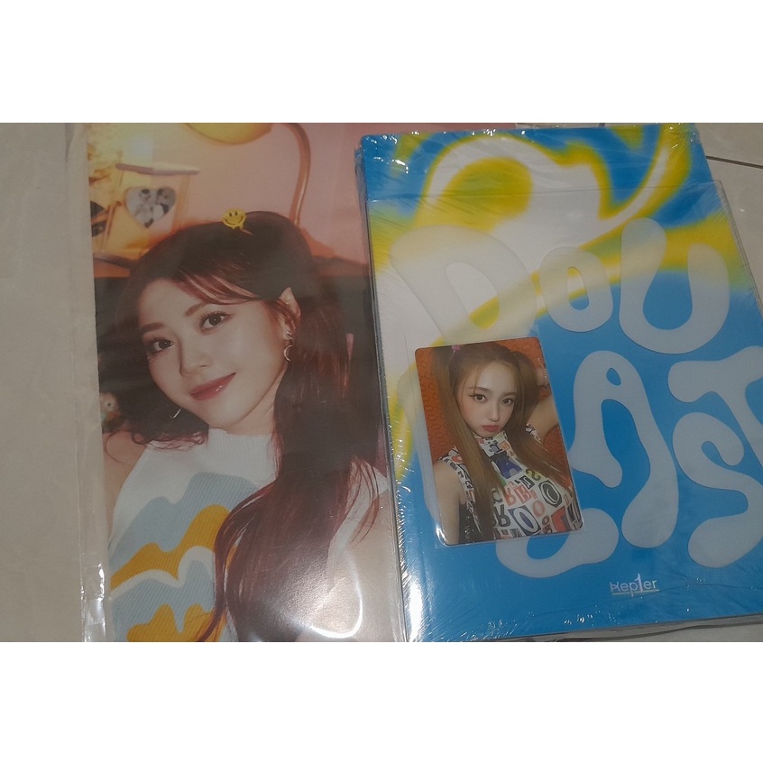 Jual official album set kep1er doublast blue yeseo photocard xiaoting poster yujin standee ...