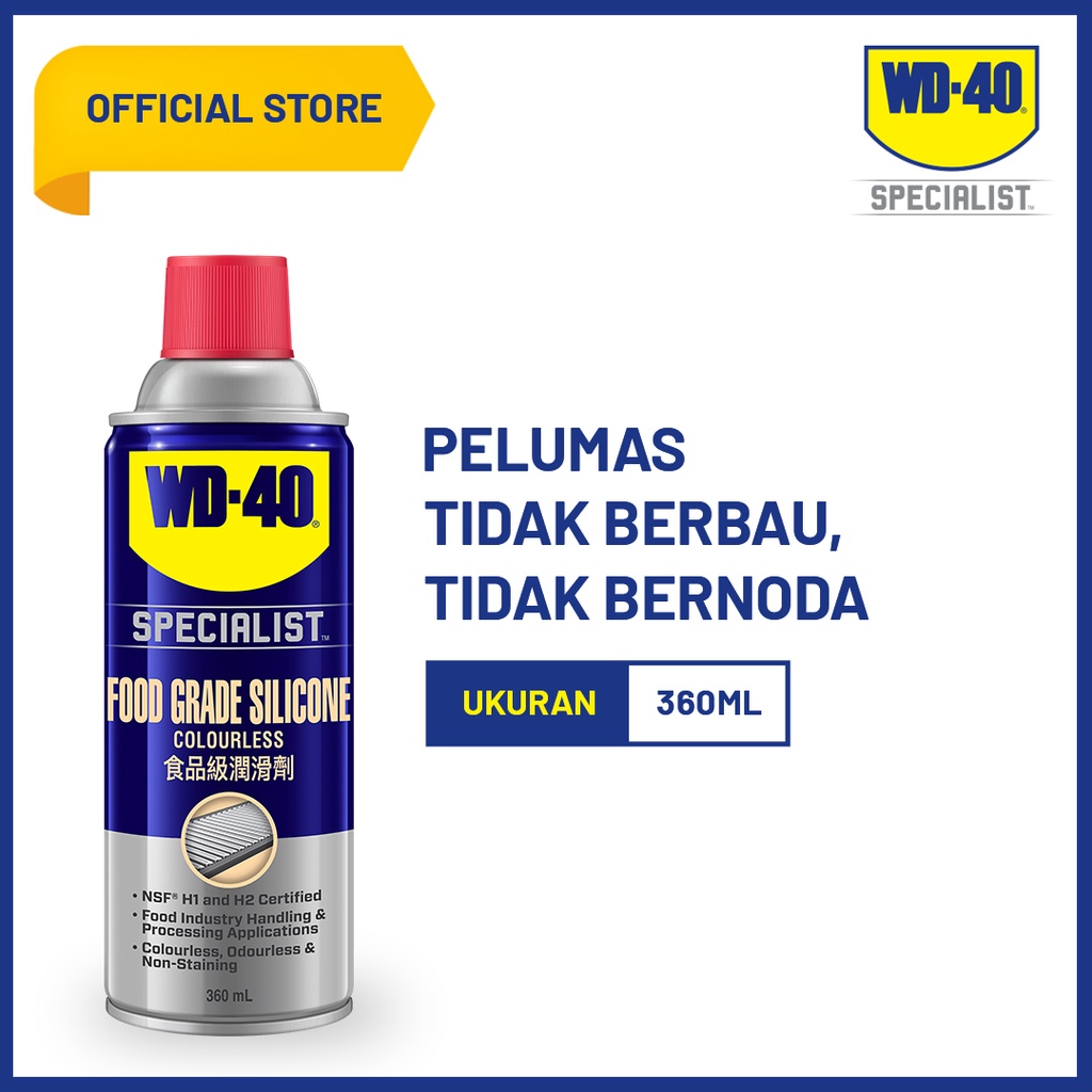 Jual WD-40 Specialist®Food Grade Silicone 360ml - Pelumas Food Grade | Shopee Indonesia