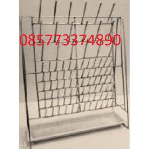 Jual DRYING RACK LABORATORIUM STAINLESS STEEL 90 PEGS PIPA GLASSWARE | Shopee Indonesia