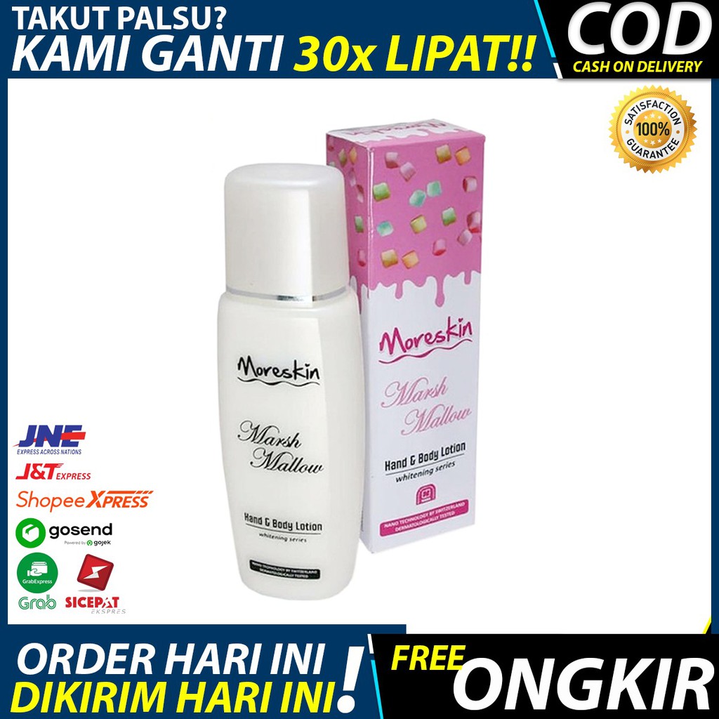Jual moreskin hand and body lotion marsh mallow - pemutih kulit pria ...