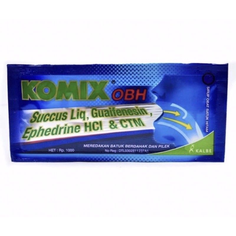 Jual Komix OBH sachet obat batuk cair 7ml | Shopee Indonesia