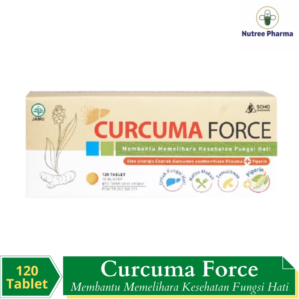 Jual Curcuma Force Tablet (SOHO) 120 tablet | Shopee Indonesia
