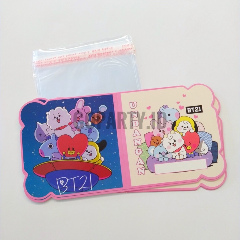 Jual KARTU UNDANGAN BTS BT 21 KPOP GROUP INVITATION | Shopee Indonesia