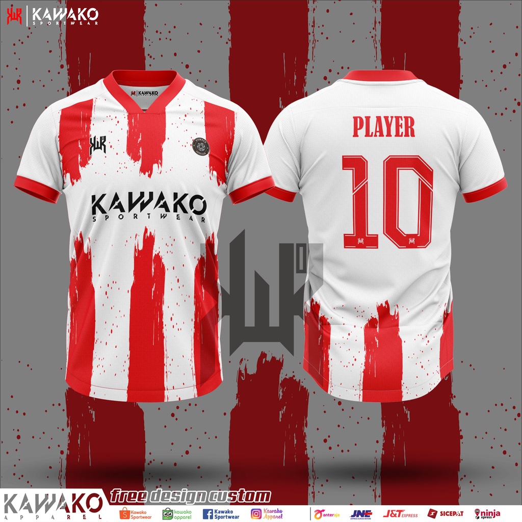 Jual Jersey Olahraga Futsal/Sepak Bola Merah Putih | Shopee Indonesia