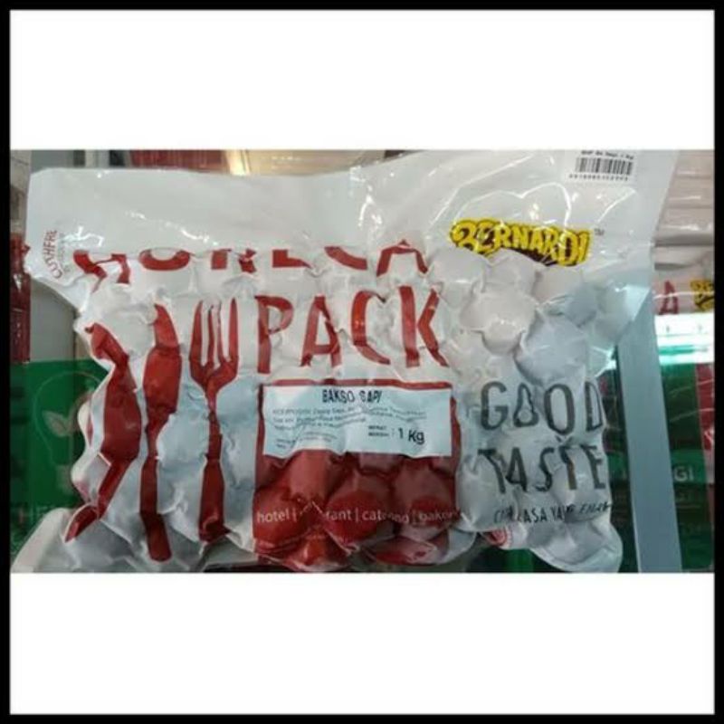 Jual Bernardi Horeca Pack Bakso Sapi | Berat Bersih 1 kg | Shopee Indonesia