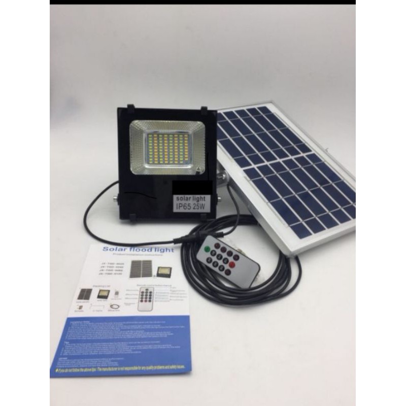 Jual Lampu sorot led solar sel 25w 25watt outdoor tamna tenaga matahari ...