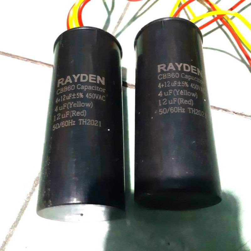 Jual Kapasitor mesin cuci 4 uF + 12 uF / capacitor 4+12 micro | Shopee Indonesia