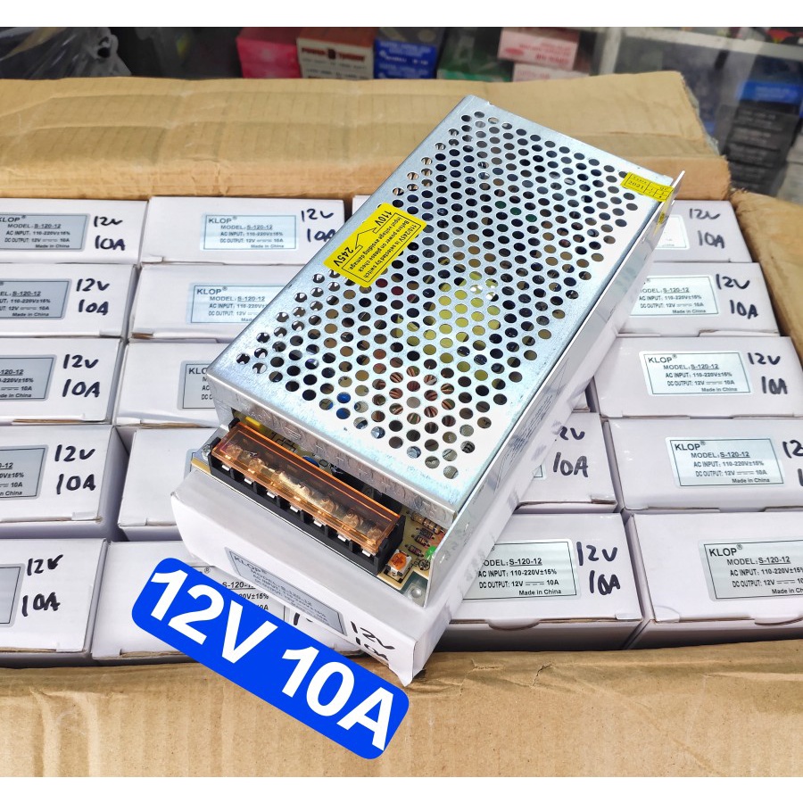 Jual Power Supply 12V 10A Murni Power Supply 12V 10A Adaptor Switching | Shopee Indonesia