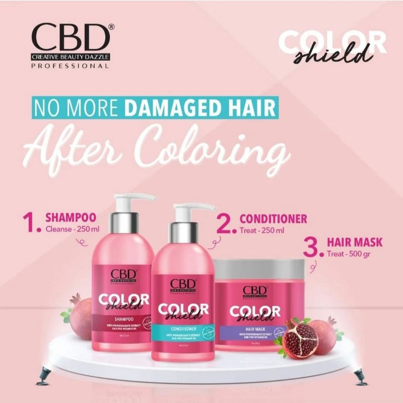 Jual CBD COLOR SHIELD Hair Mask 500 GR | Shampoo 250 mL | Conditioner ...