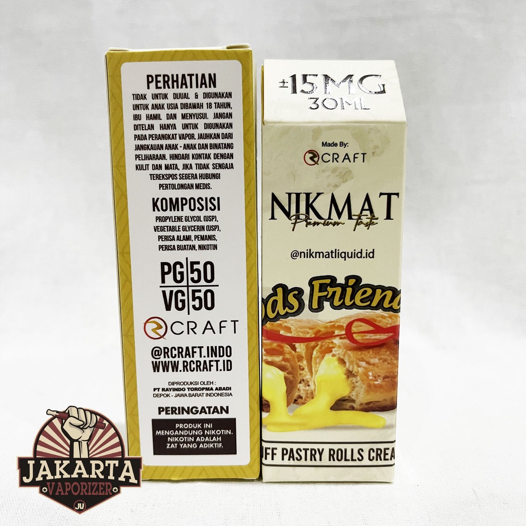 Jual PODS FRIENDLY NIKMAT PUFF PASTRY ROLLS CREAM 30ML 15MG BY RCRAFT ...