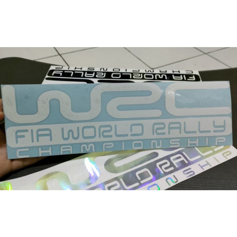 Jual Sticker WRC WORLD RALLY CHAMPIONSHIP STIKER MOBIL WRC | Shopee ...