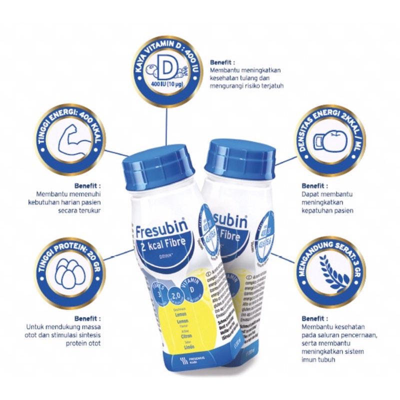 Jual Fresubin 2KCAL fibre 200 ml ( susu kesehatan kaya nutrisi ...