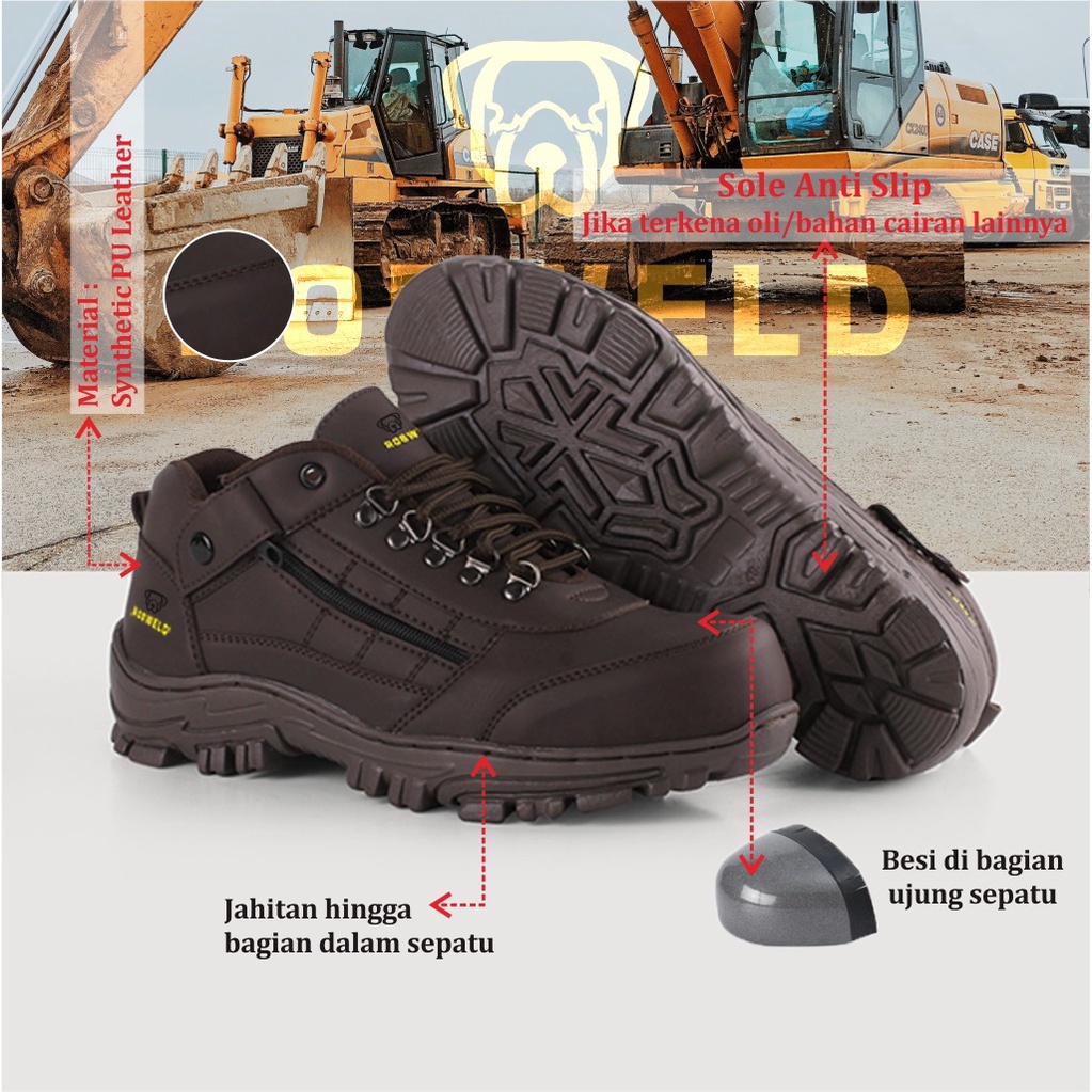 Jual Robweld - Sepatu Safety Pria Kasual Ujung Besi Kerja Proyek Hiking ...