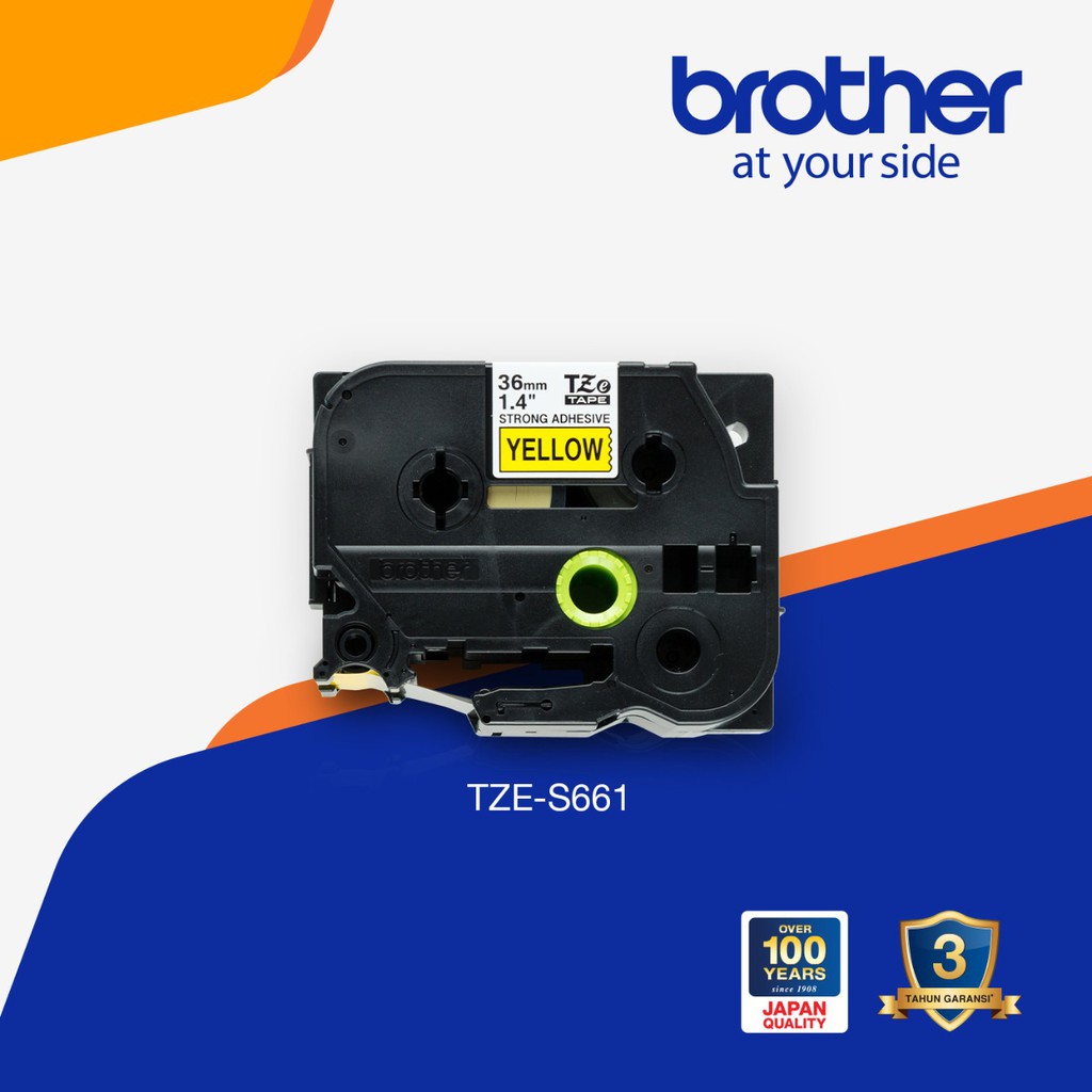 Jual Brother Label Tape TZE-S661 Laminated Tapes Strong Adhessive ...