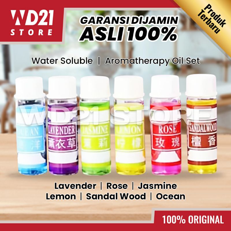 Jual [100%ORIGINAL] ESSENTIAL OILS MINYAK AROMATHERAPY DIFFUSIER 6pcs ...