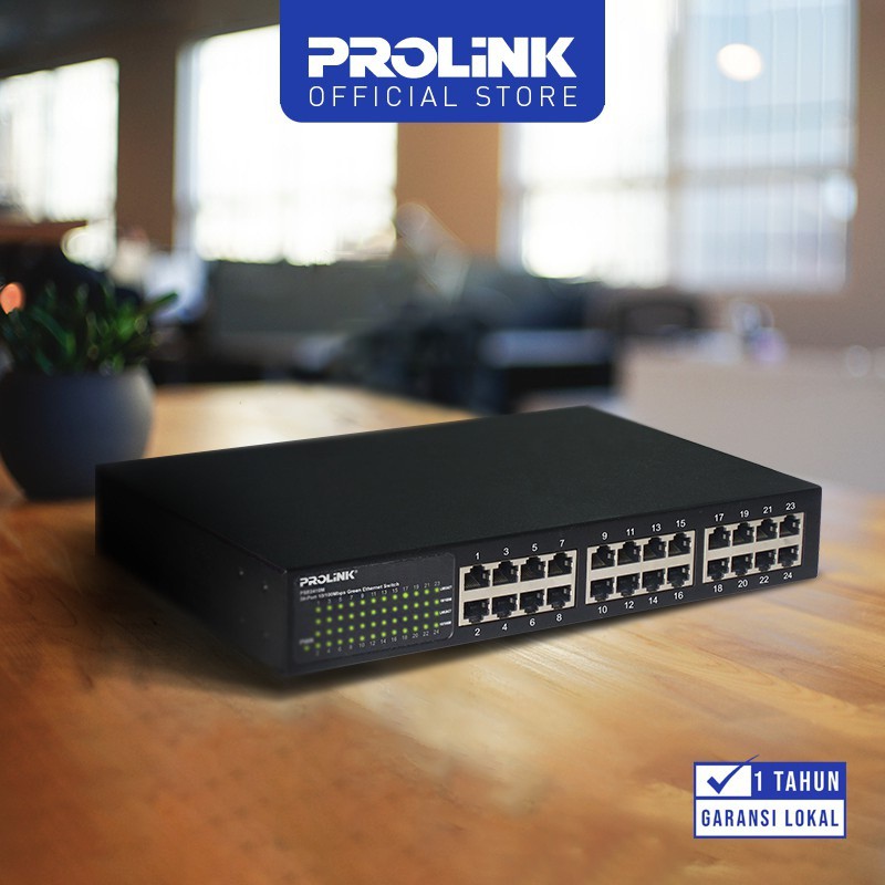 Jual PROLiNK Switch 24 Port 100Mbps Ethernet PSE2410M | Shopee Indonesia