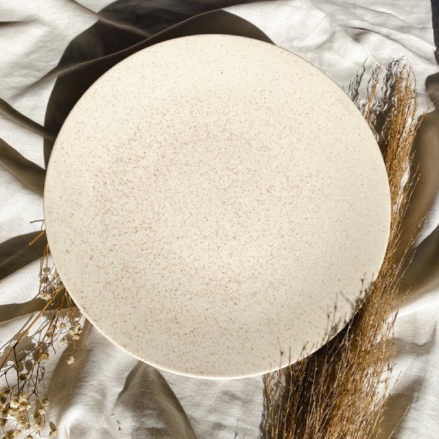 Jual Broken White Frekles Dinner Plate | Shopee Indonesia