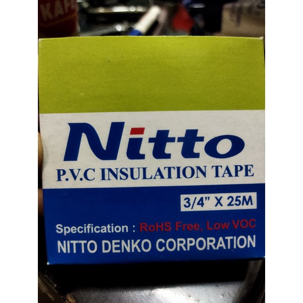 Jual Isolasi Nitto Warna Merah/Kuning/Hijau/Biru 4 Warna 3/4x25mtr ...