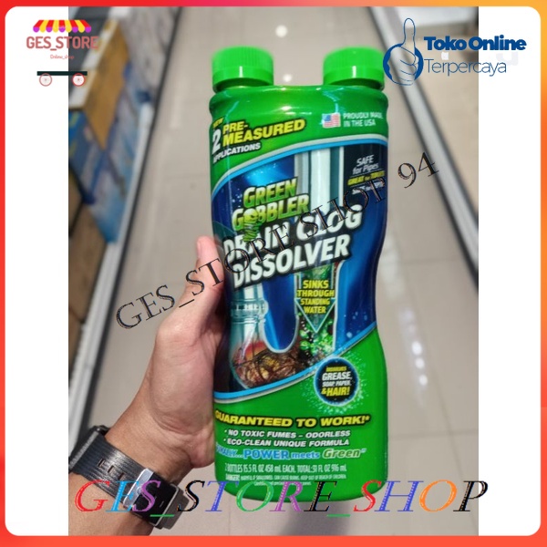 Jual Green Gobbler 916 Ml Drain Clog Dissolver Pembersih Saluran Air ...