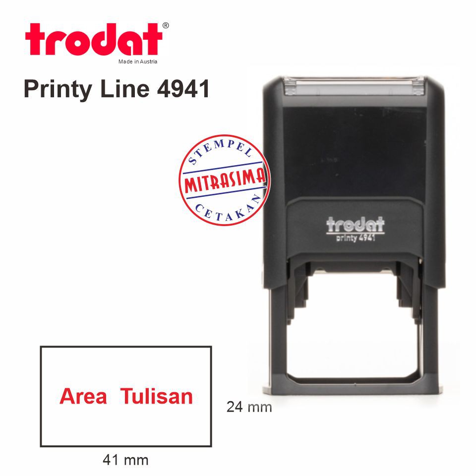 Jual Stempel Trodat 4941 ( Model Persegi ) | Shopee Indonesia