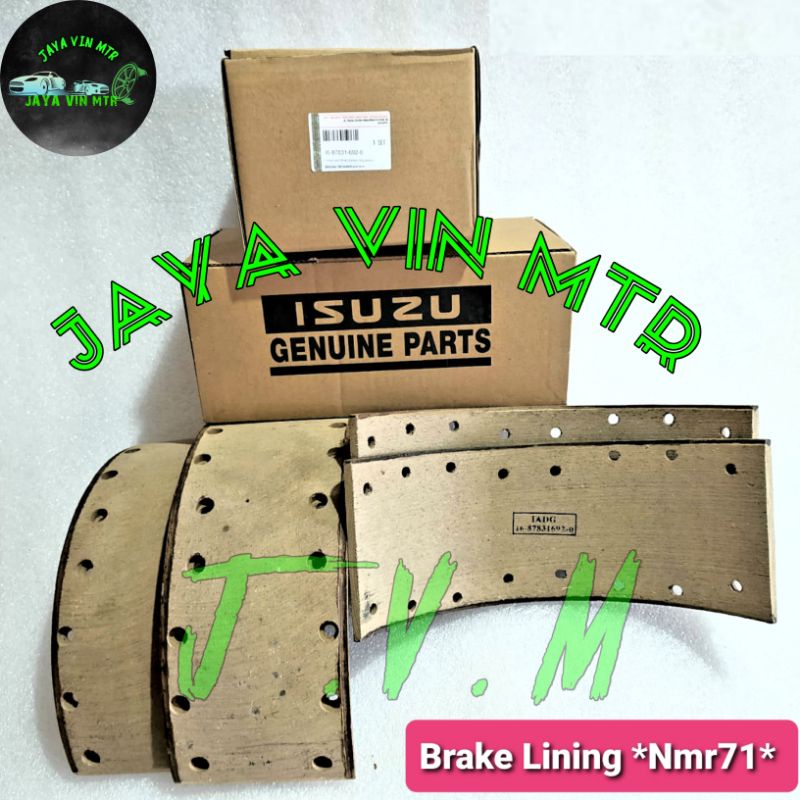 Jual brake lining kampas rem Isuzu NMR71 1set original | Shopee Indonesia