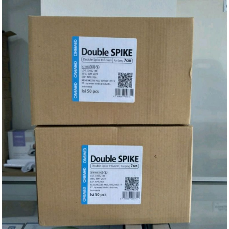 Jual Double Spike OneMed Alat Penusuk Botol NACL | Shopee Indonesia