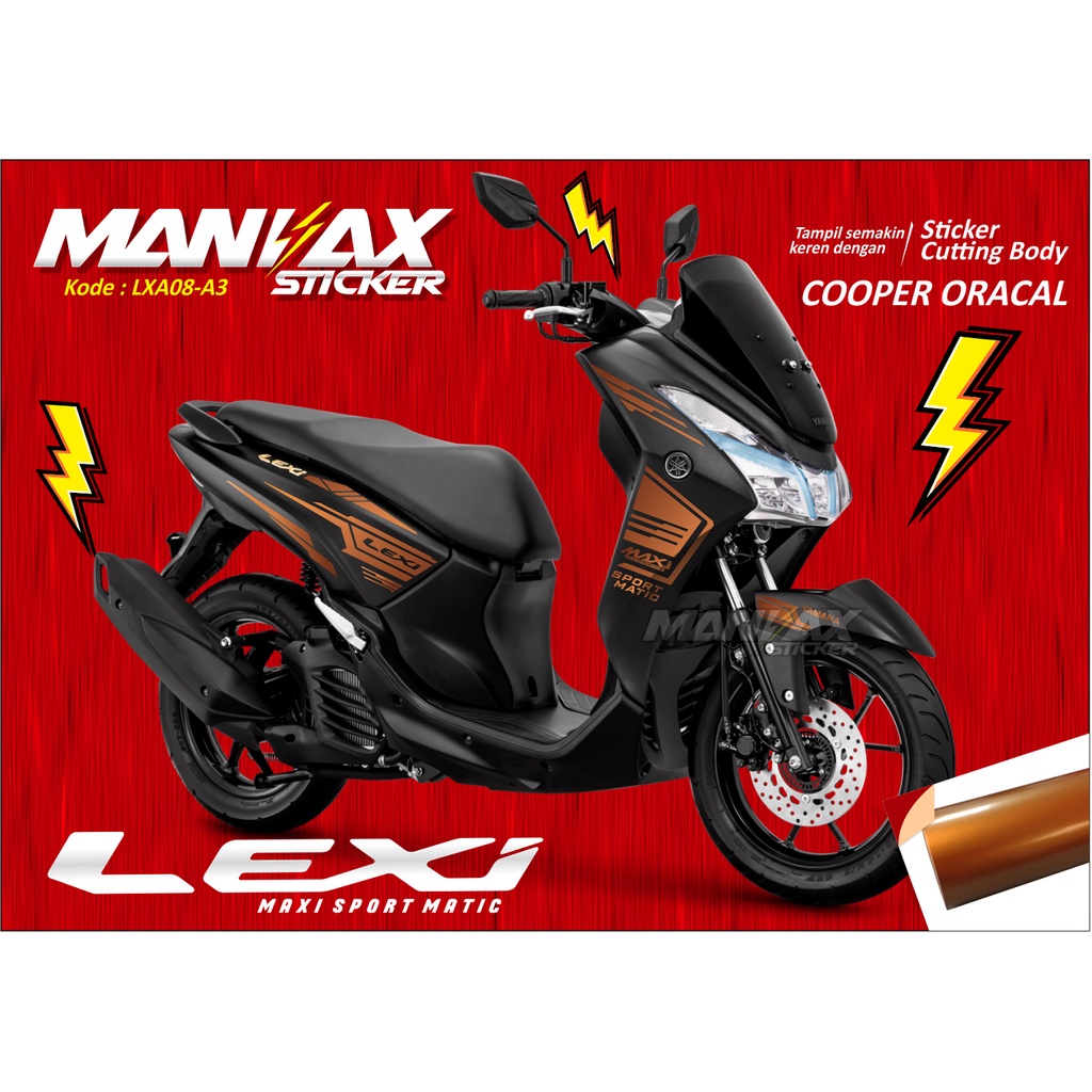 Jual CUTTING STICKER LEXI COOPER - Lis Stiker Cutting Yamaha Lexi ...