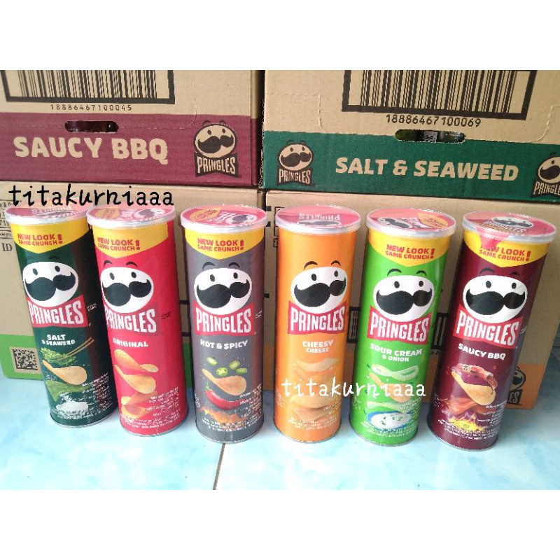 Jual Pringles keripik kentang Chips Snack Import 102gr | Shopee Indonesia