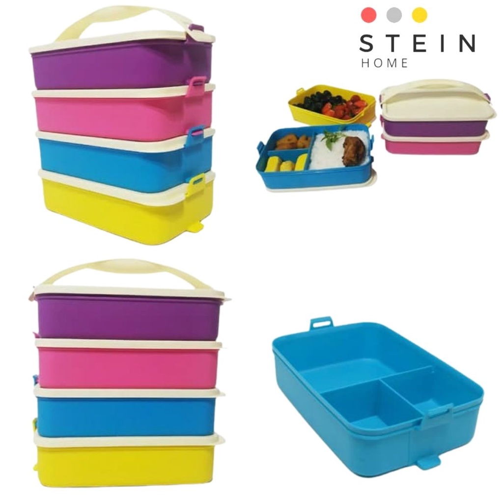 Jual Rantang Plastik Bekel Makan Lunch Box Susun CPM -902S4 4 susun ...