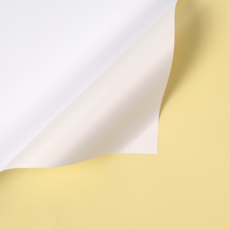 Jual [5 LEMBAR] Flower Wrapping Paper Bi Color White Putih Cellophane ...