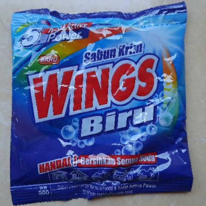 Jual Wings biru sabun colek 900k( 385gr ) | Shopee Indonesia