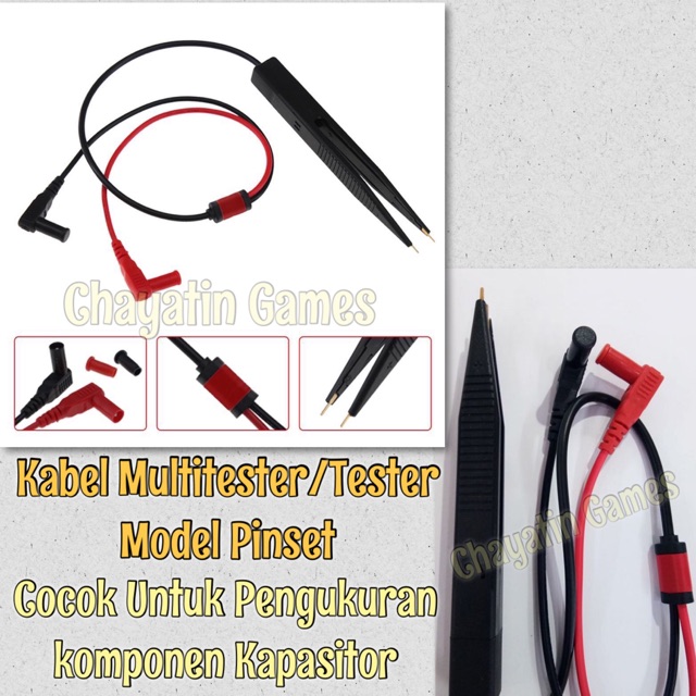 Jual Kabel Tester / Kabel Multitester Model Pinset Jepit Sesuai Foto ...
