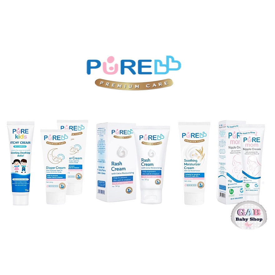 Jual Pure BB Baby Rash Cream | Diaper Cream | Nipple Cream | PURE Soothing Moisturizer | Body ...