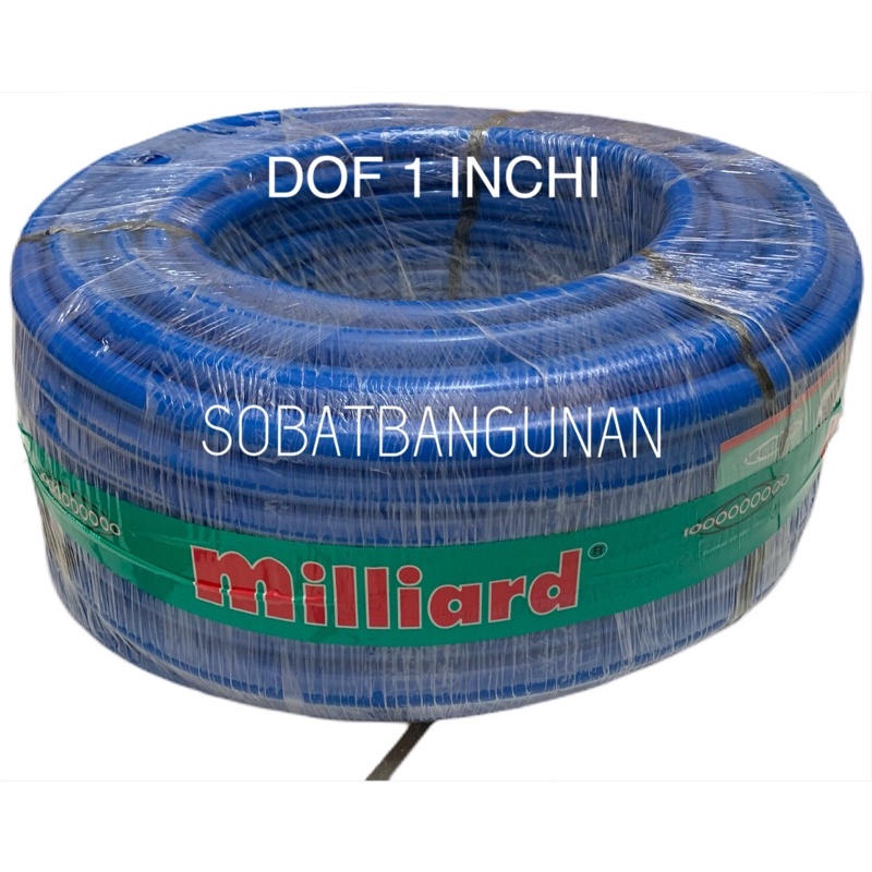 Jual ECER 1 Meter SELANG AIR MILLIARD DOF 1 INCHI (HARGA PER METER) | Shopee Indonesia