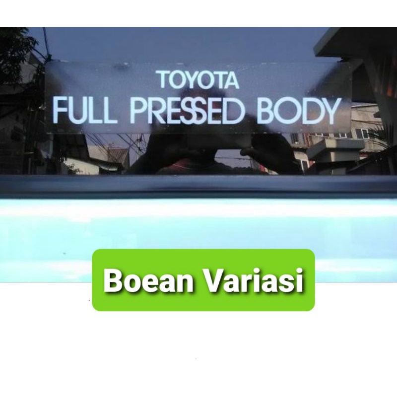 Jual Cutting sticker Toyota Full Pressed Body | Shopee Indonesia