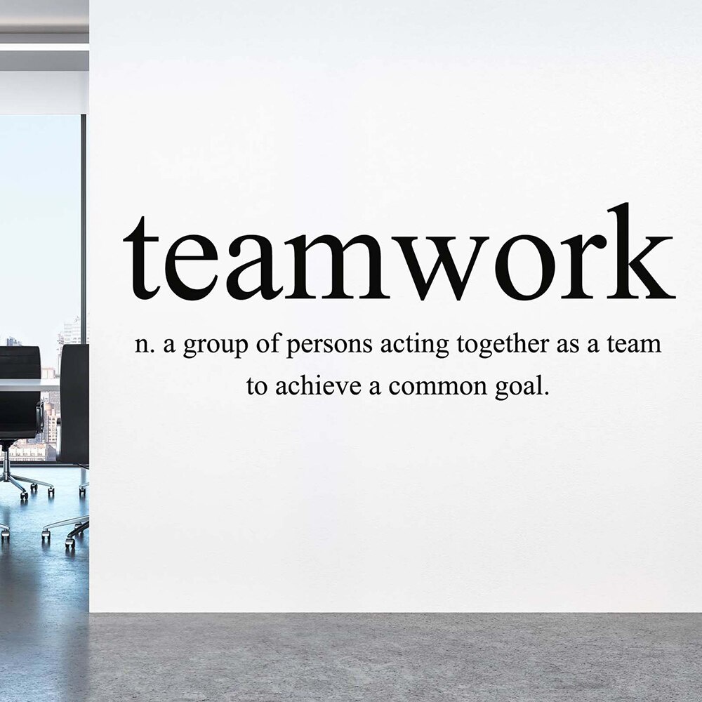 Jual Homes - Stiker Dinding Teamwork Quote Office Wall Decal Team Work ...