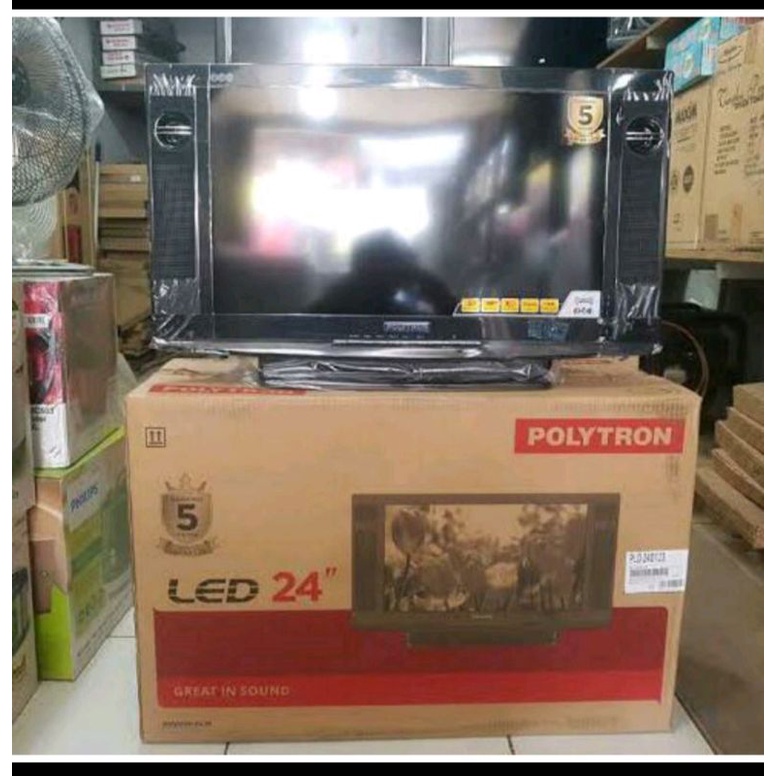 Jual LED TV POLYTRON PLD-24D123 / 24 Inch *(USB Movie, digital tv,HDMI ...