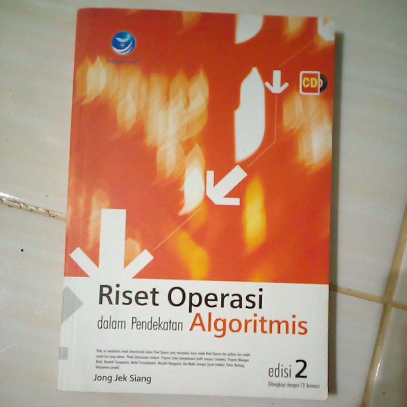 Jual riset operasi dalam pendekatan algoritmis edisi 2 | Shopee Indonesia
