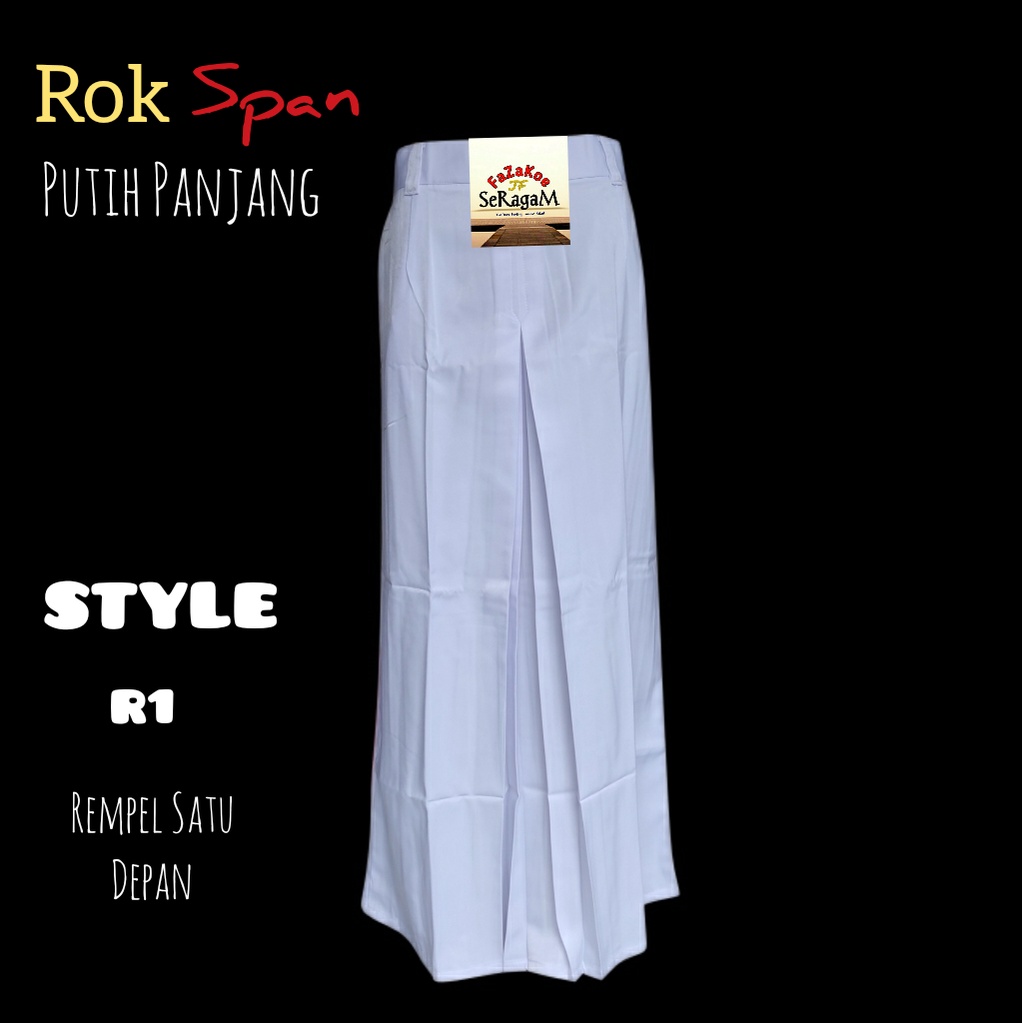 Jual Rok Span Putih Rempel Depan | Shopee Indonesia