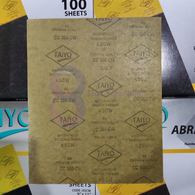 Jual Silicon Carbide Abrasive Paper Amplas / Kertas Pasir Taiyo ...
